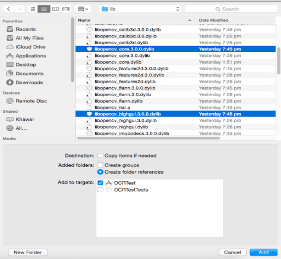 OpenCV in Swift MAC - OSX Project